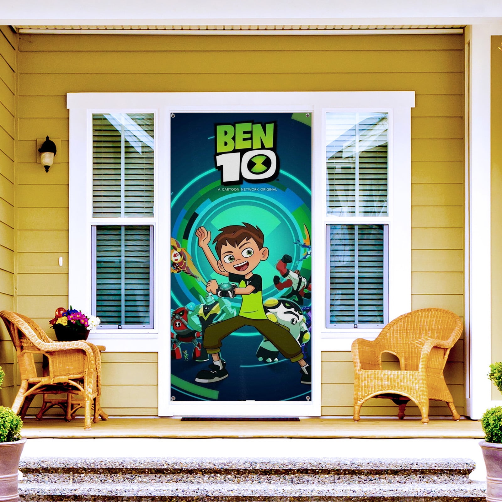 Ben 10 35.4*72.8IN/90*185CM Door frame decoration banner Party Supplies ...