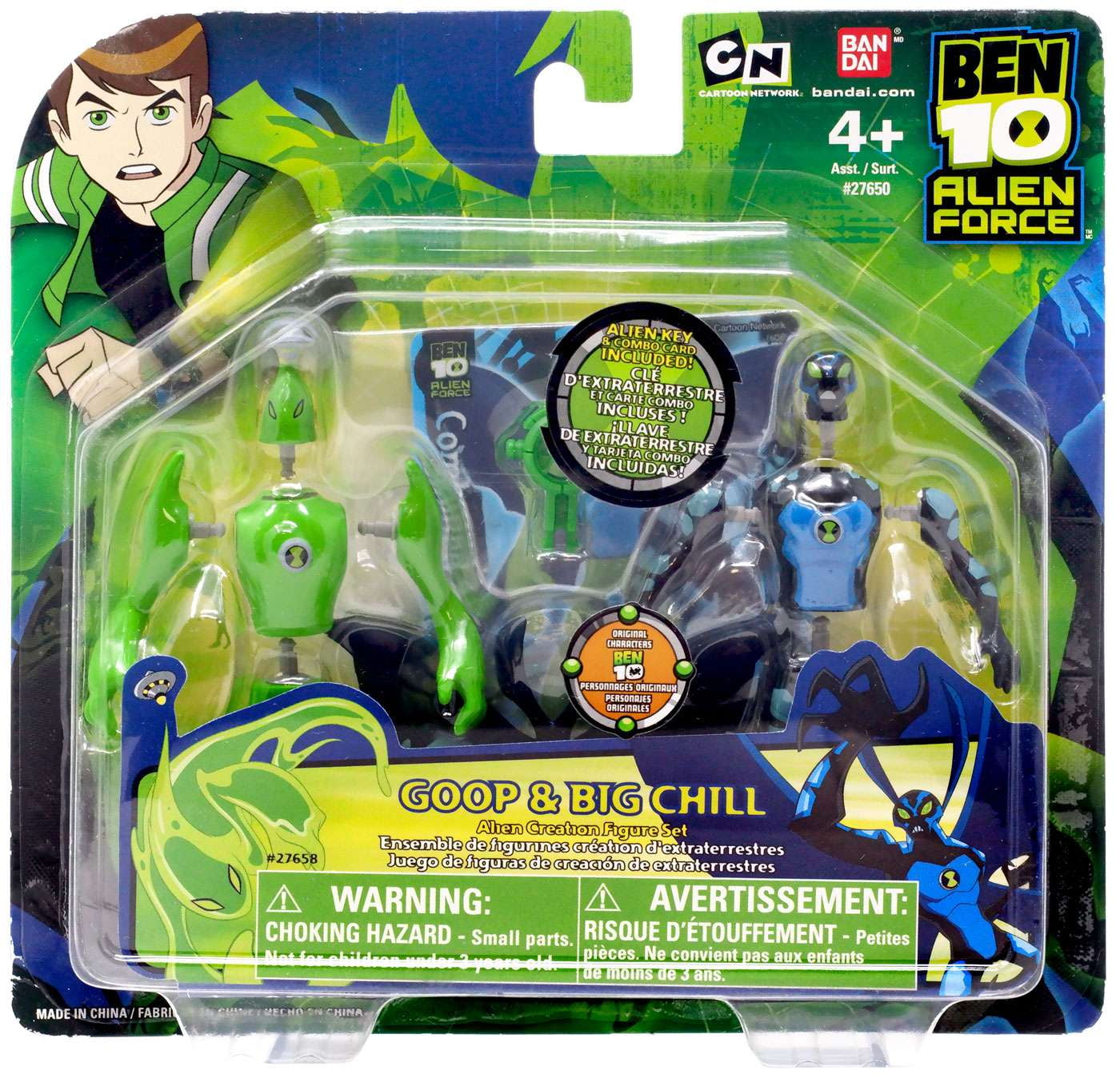 Ben 10 Alien Force Alien Creation Chamber Goop & Big Chill Mini Figure ...