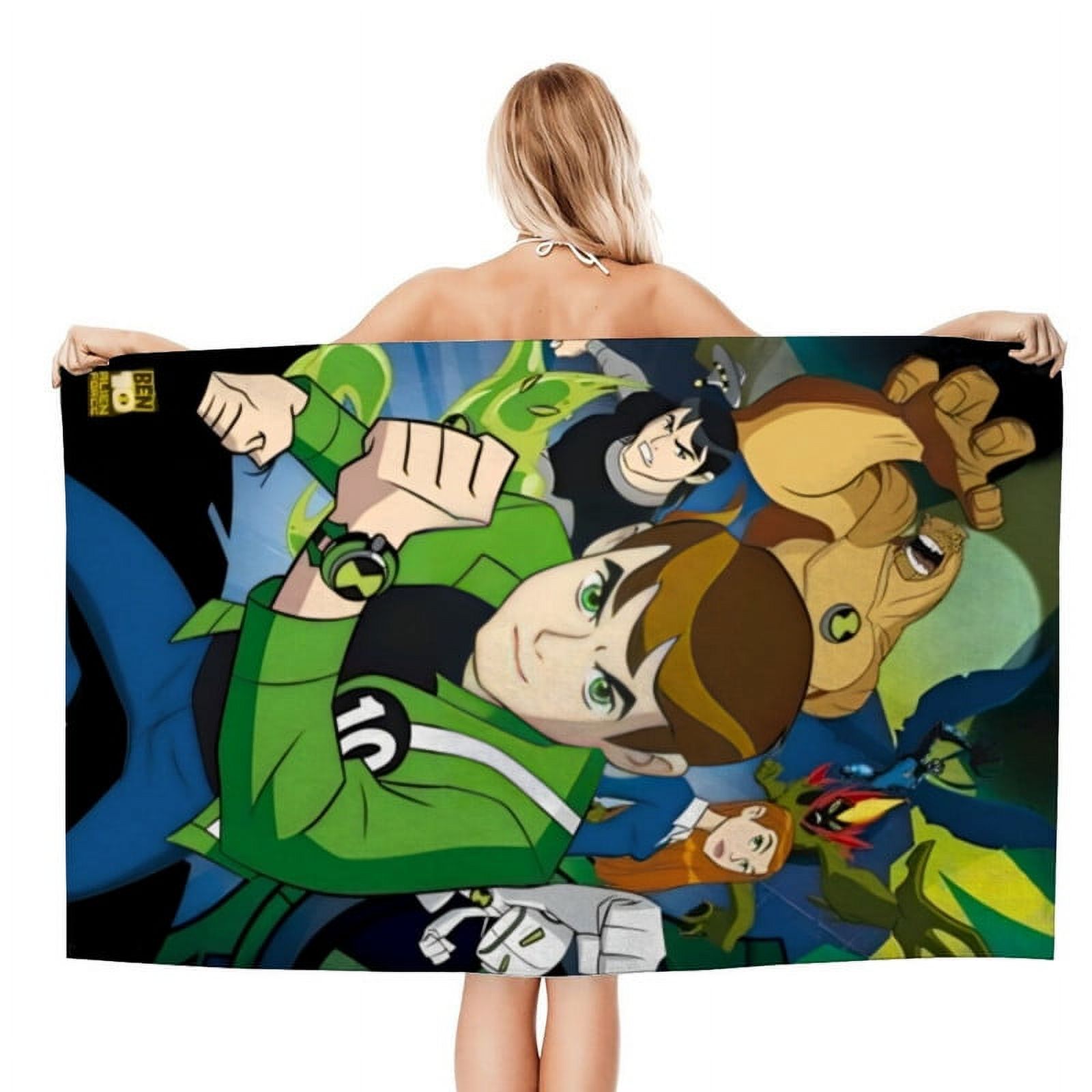 Ben 10 Alien Force Beach Quick Drying Towel，"Quick-Dry, Sand-Free ...