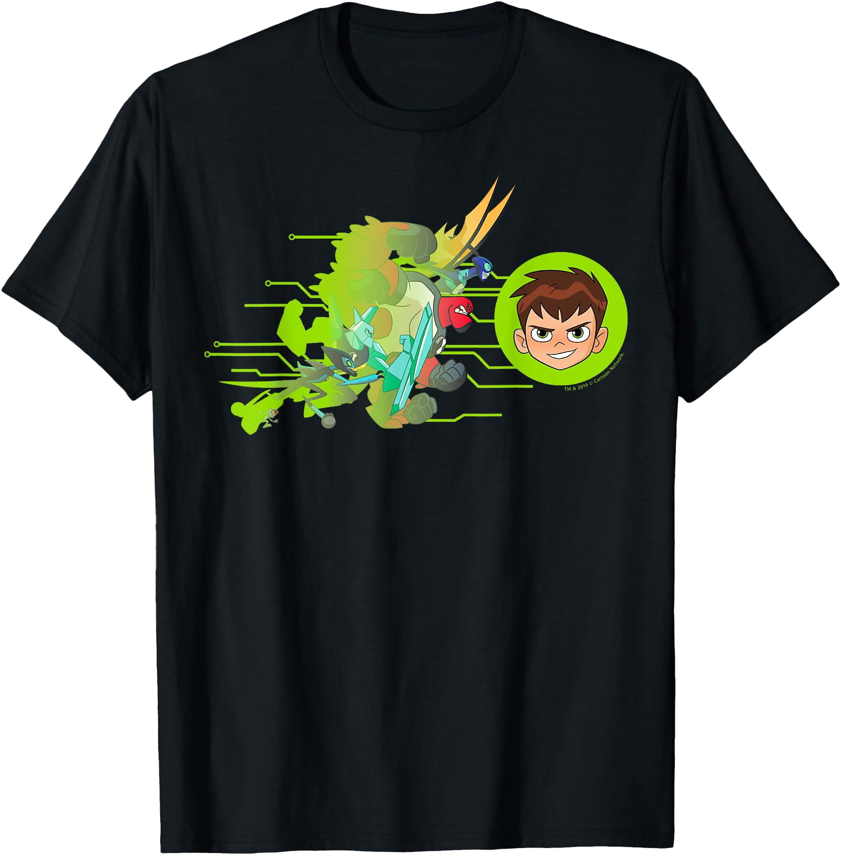 Ben 10 Alien Mashup T-Shirt,Dark Heather Color,Size 3XL - Walmart.com