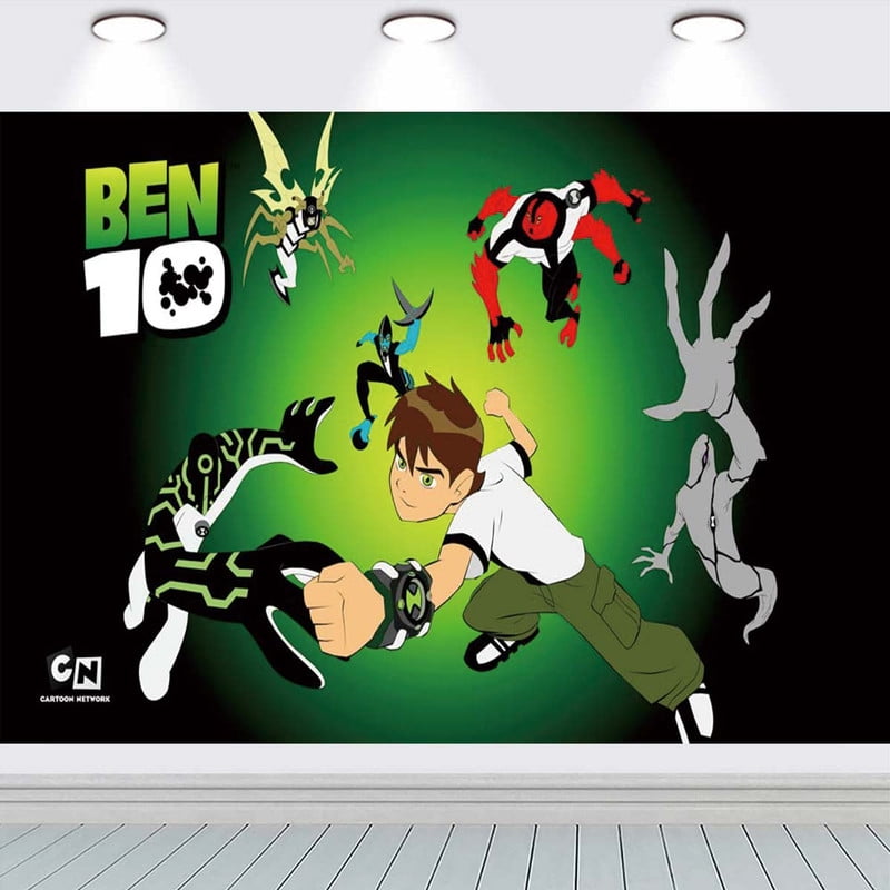 Ben 10 Backdrop Banner Party Supplies Poster Movie Theme Background for ...