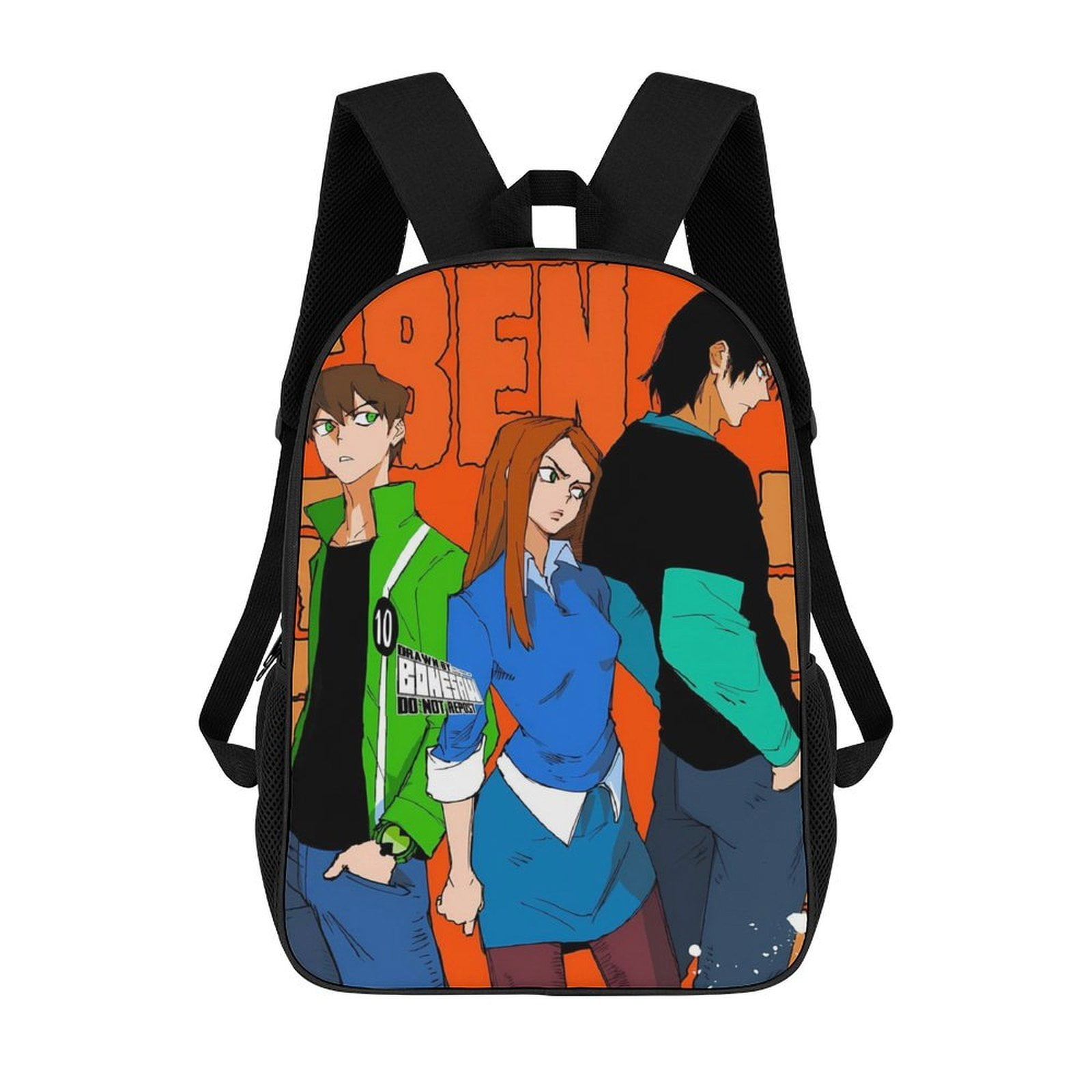 Ben-10 Backpack, Bookbag with Adjustable Shoulder Straps And Large Zip ...