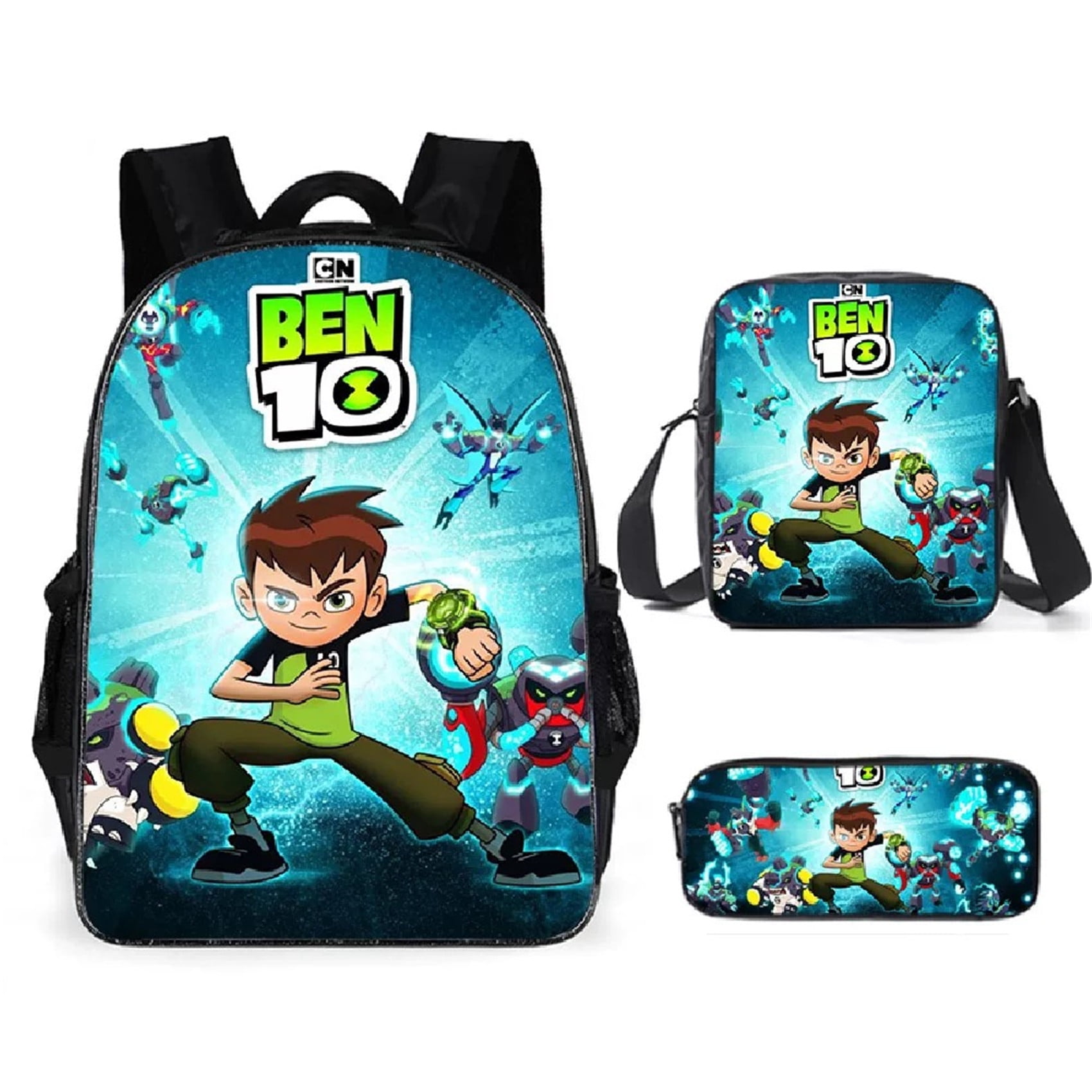 Ben 10 Backpack Outdoor Bag 3 in 1 Bookbag Shoulder Bag Small Box ...