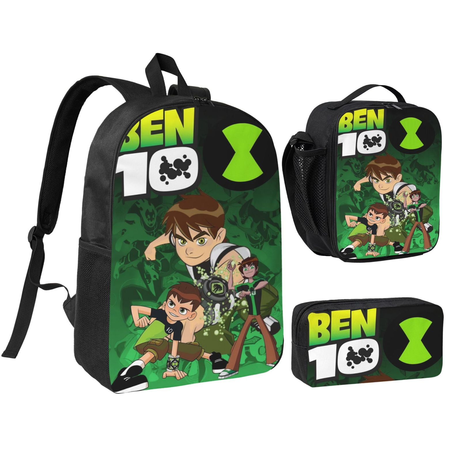 Ben 10 Backpack Set with Insulated Lunch Bag and Case for Adults Ideal ...