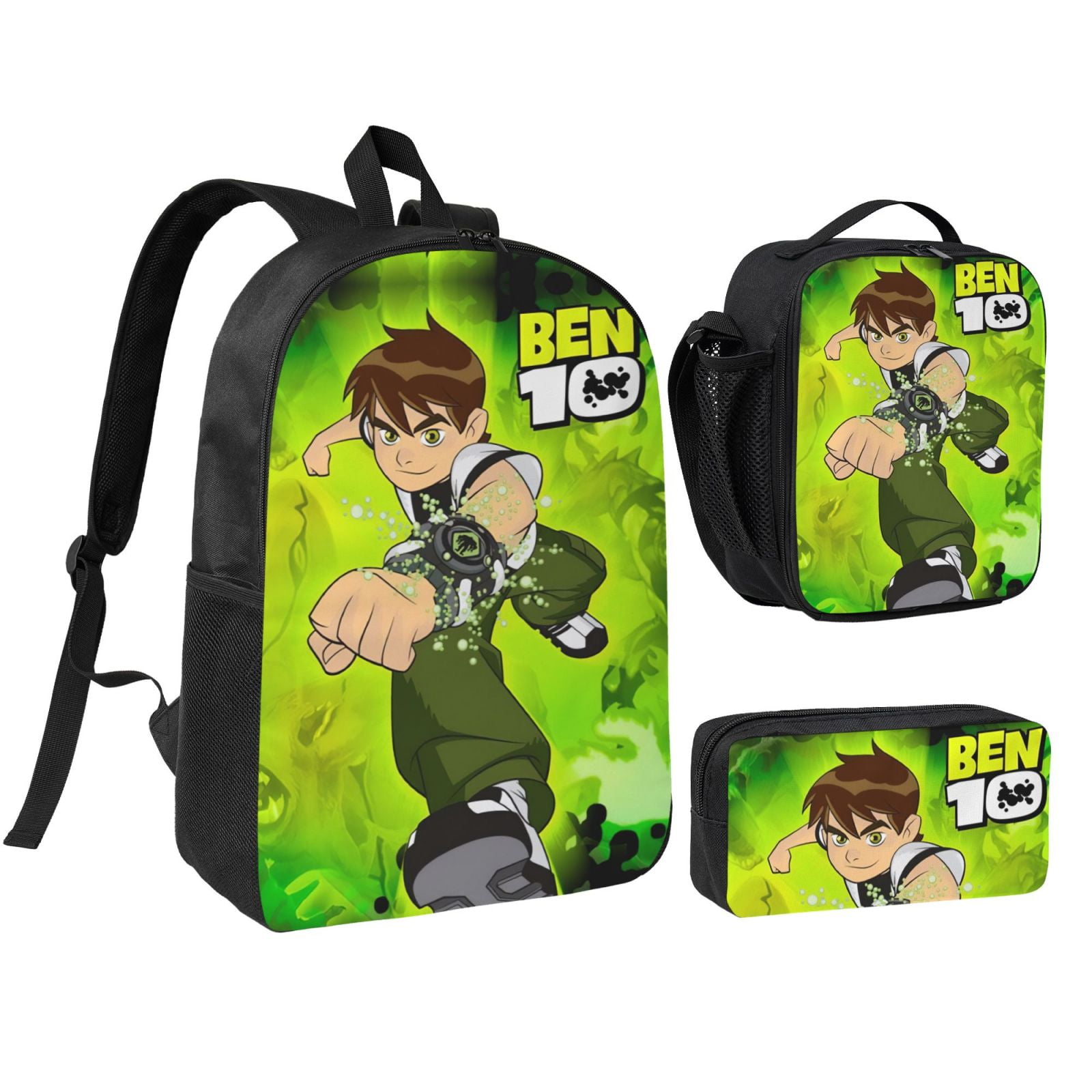 Ben 10 Backpack Set with Insulated Lunch Bag and Case for Adults Ideal ...