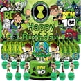 Ben 10 Plates Birthday Supplies Decorations Decor Backdrop Banner Cake ...