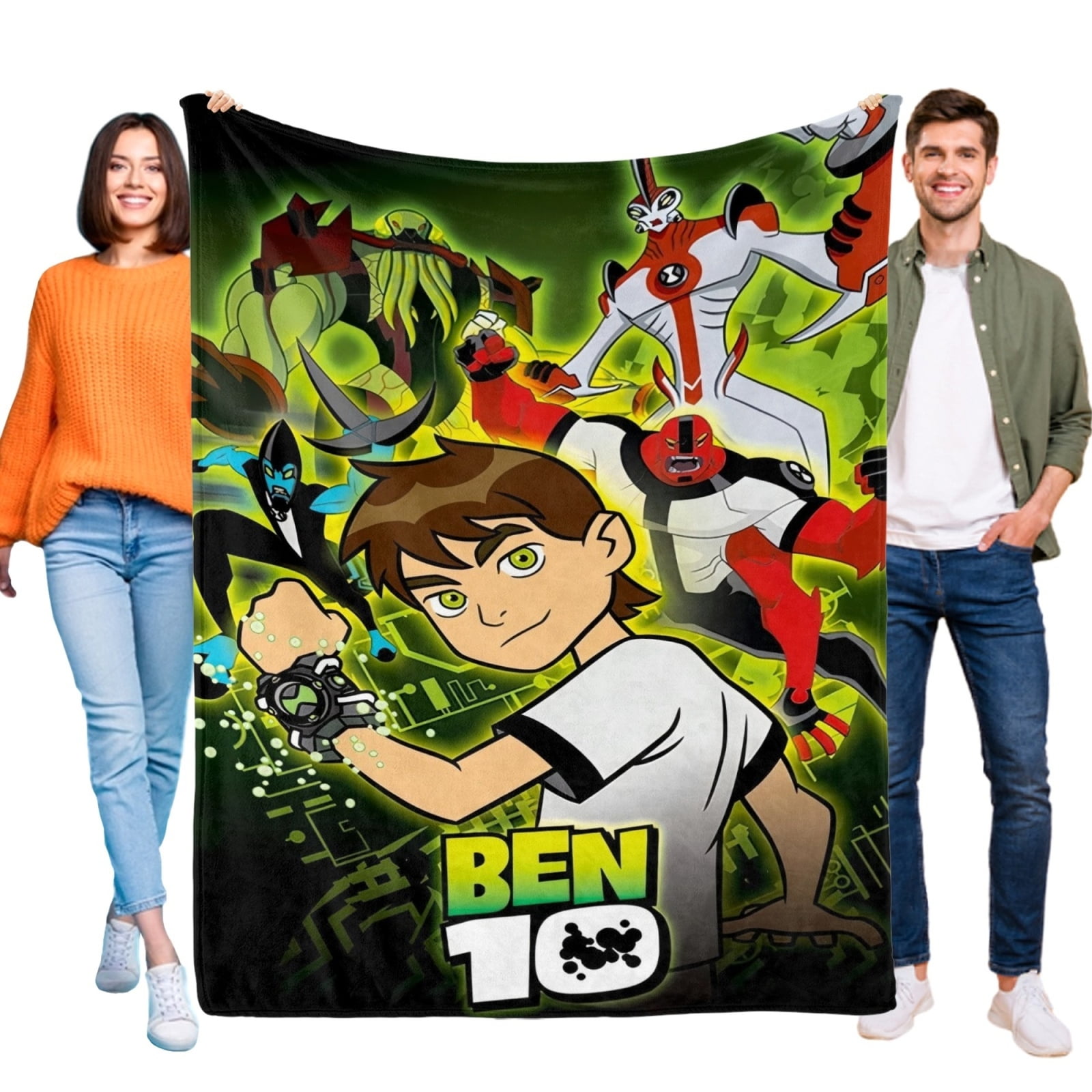 Ben 10 Blanket Flannel Soft Sofa Bed Throw for Sofa Couch Birthday Gift - Walmart.com