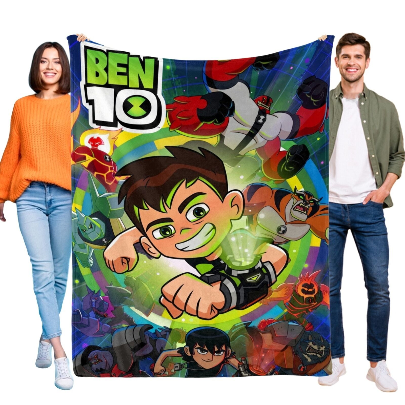 Ben 10 Blanket Flannel Soft Sofa Bed Throw for Sofa Couch Birthday Gift ...