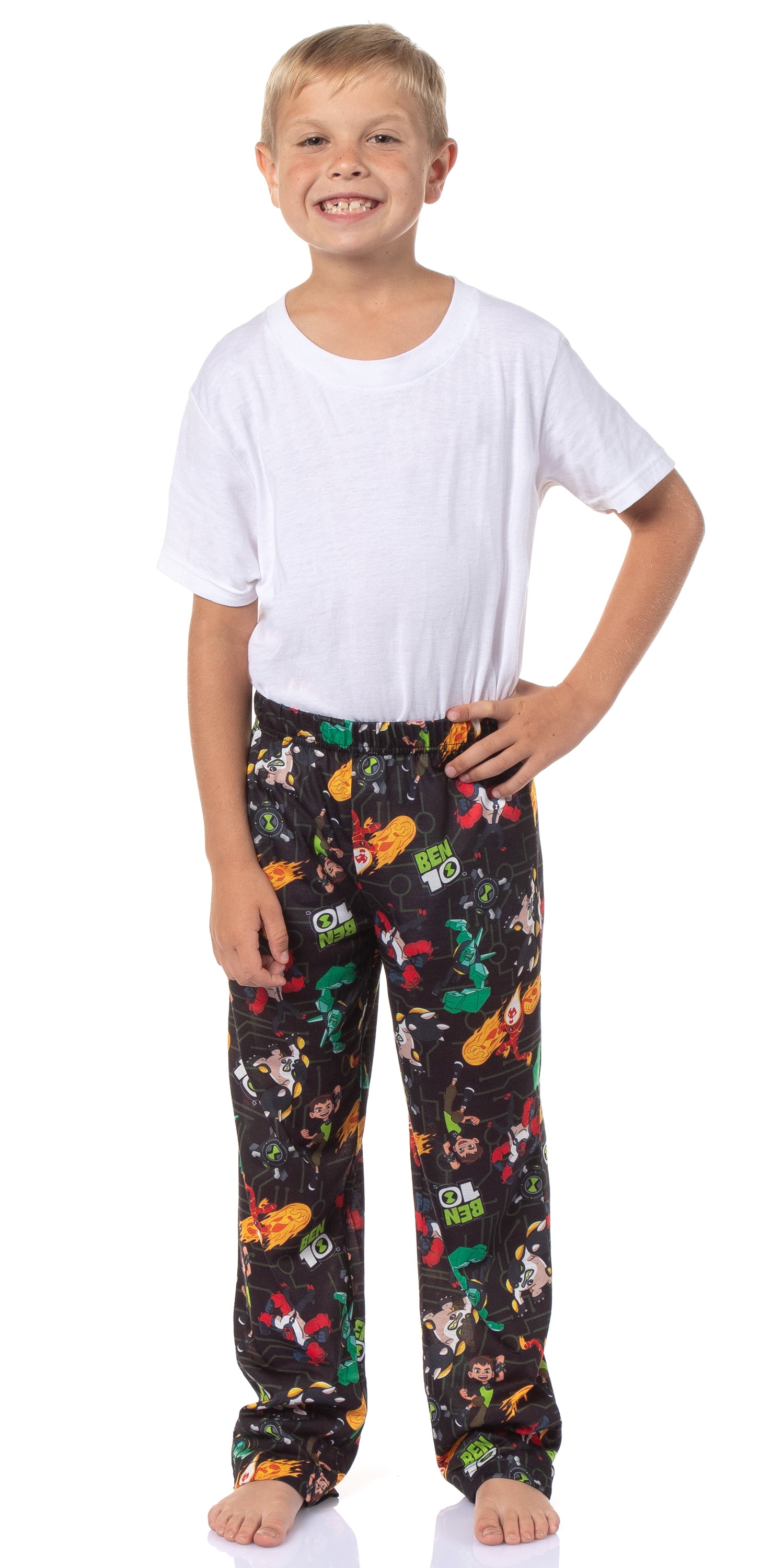 Ben 10 Boys' Cartoon Omnitrix Characters Aliens Tossed Print Sleep ...