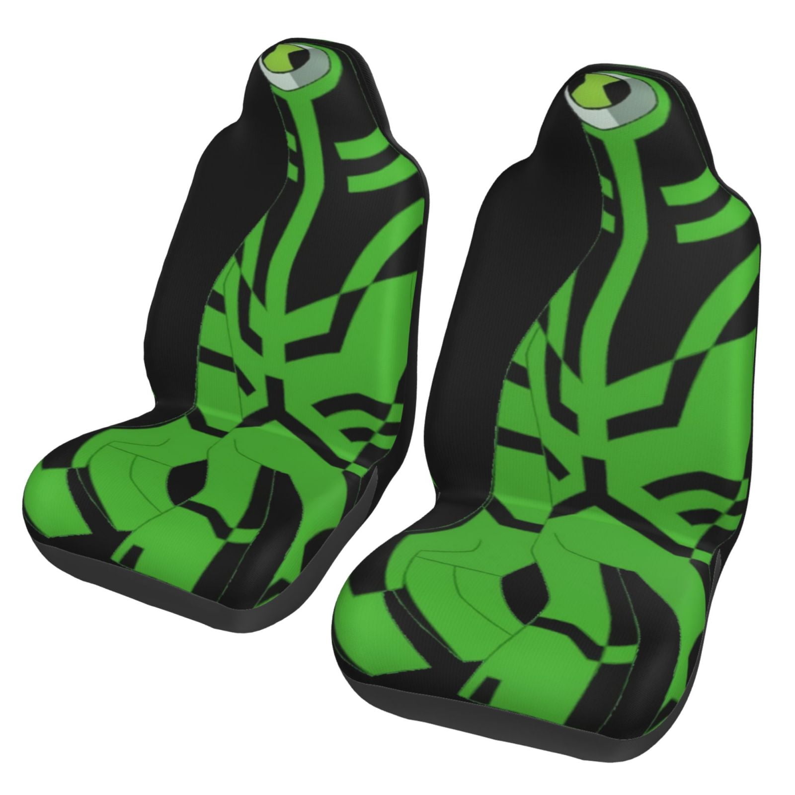 Ben 10 Car Seat Covers 2 Pack Cartoon Print Front Seat Covers Interior ...