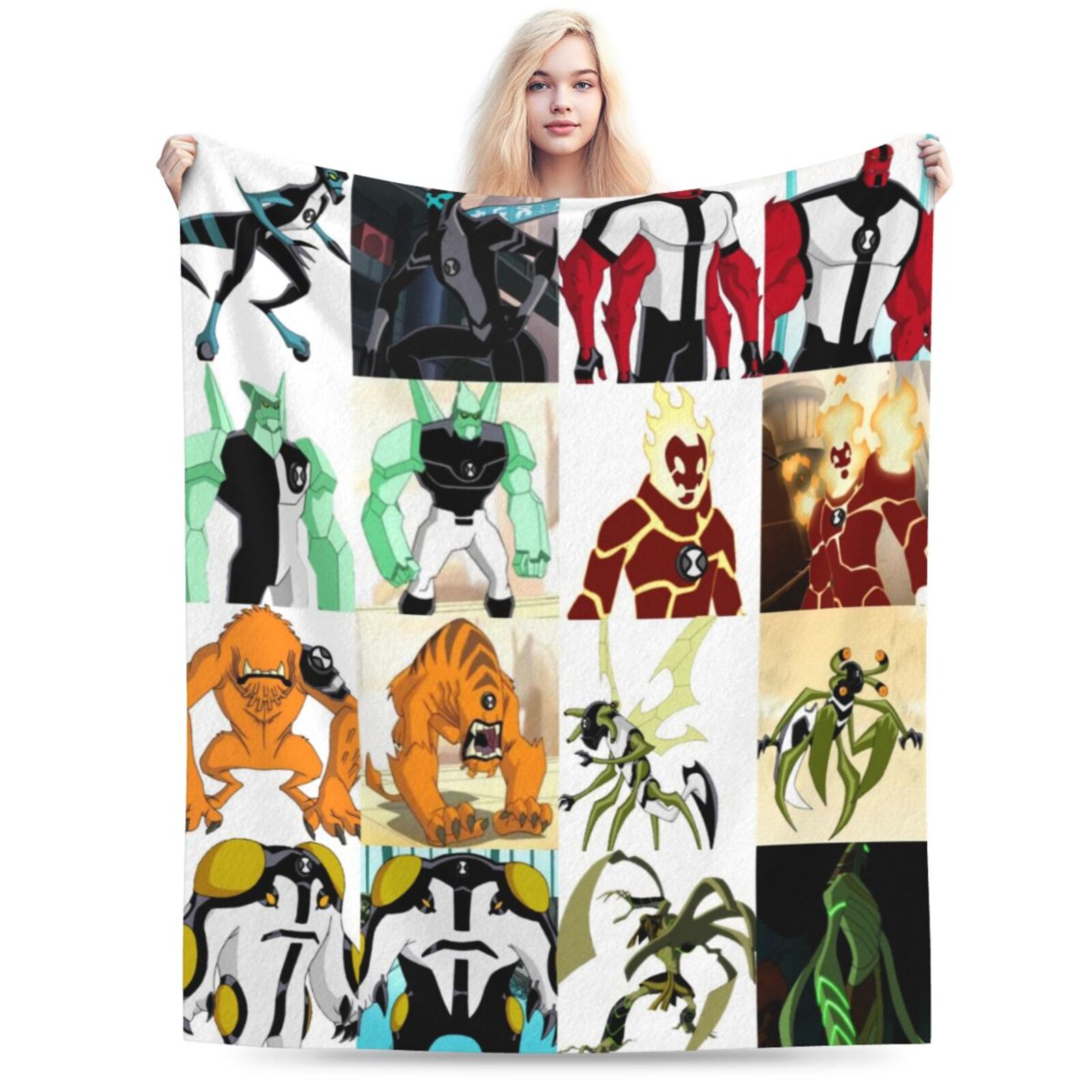 Ben 10 Cartoon Boys Girls Blanket Super Soft Cozy Warm Plush Throw ...