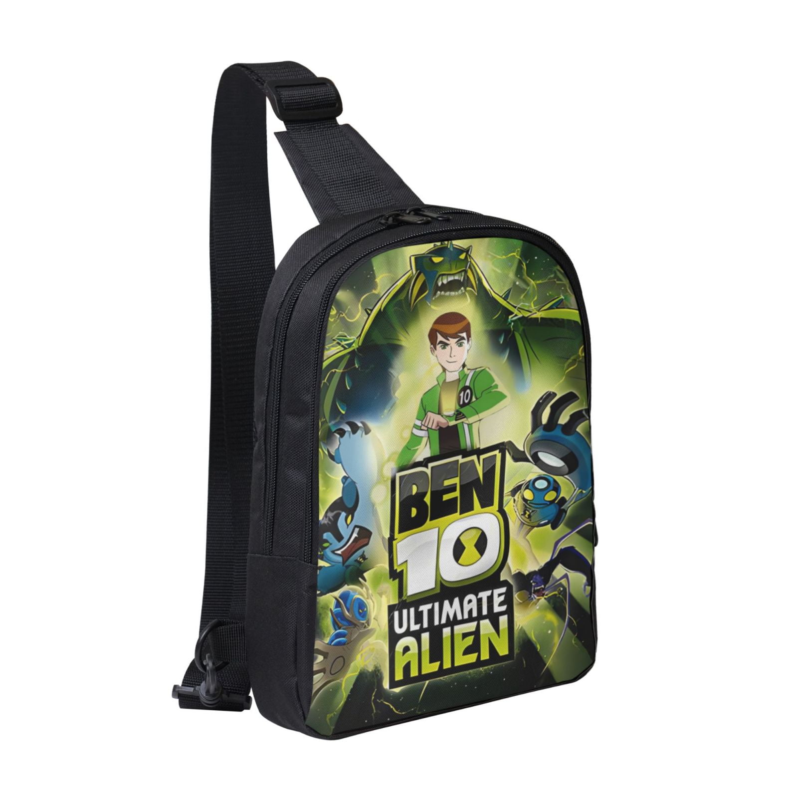Ben 10 Crossbody Sling Bag for Adults – Compact Chest Backpack for Travel, Work, Hiking, Walking ...