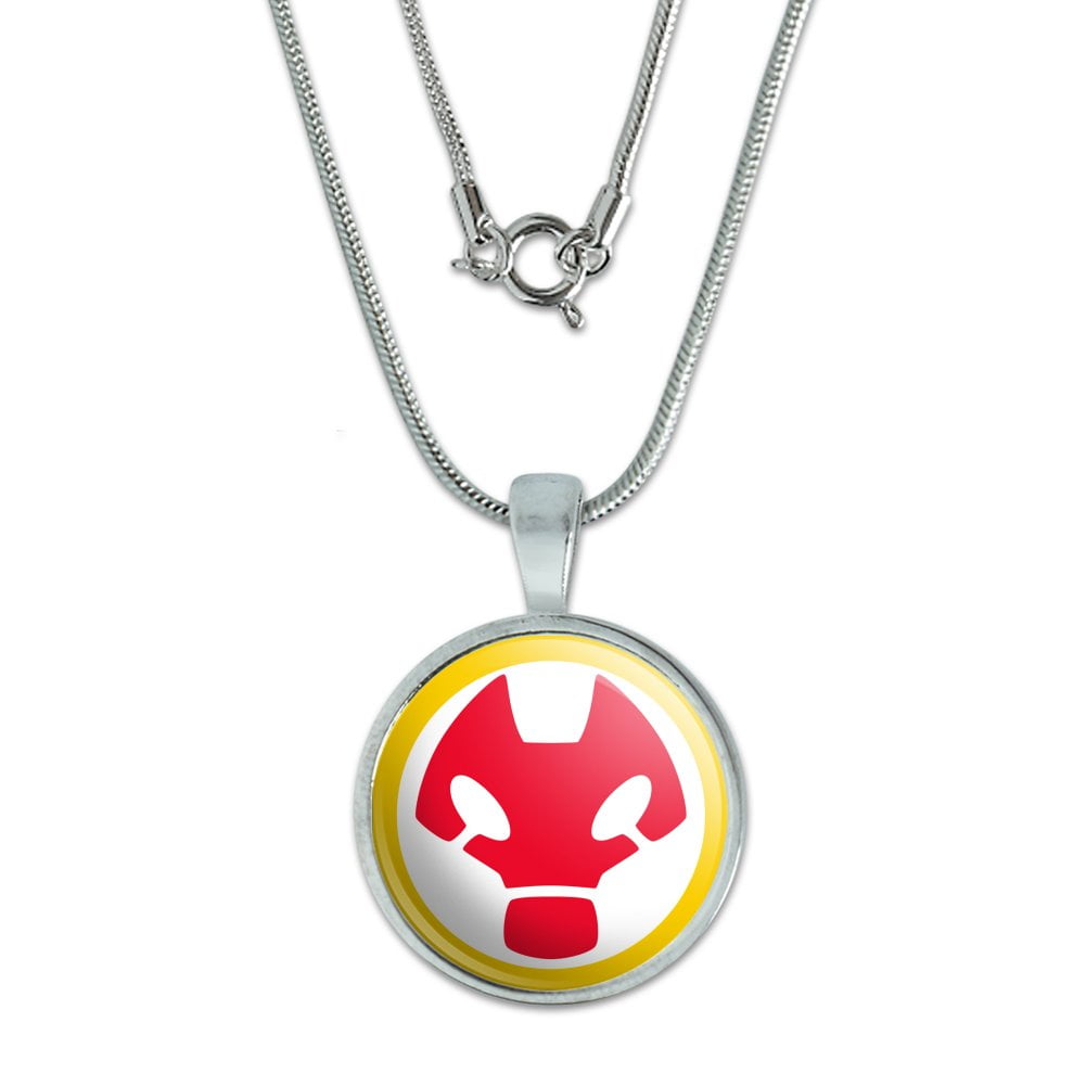 Ben 10 Heatblast Head 0.75" Pendant with Sterling Silver Plated Chain ...