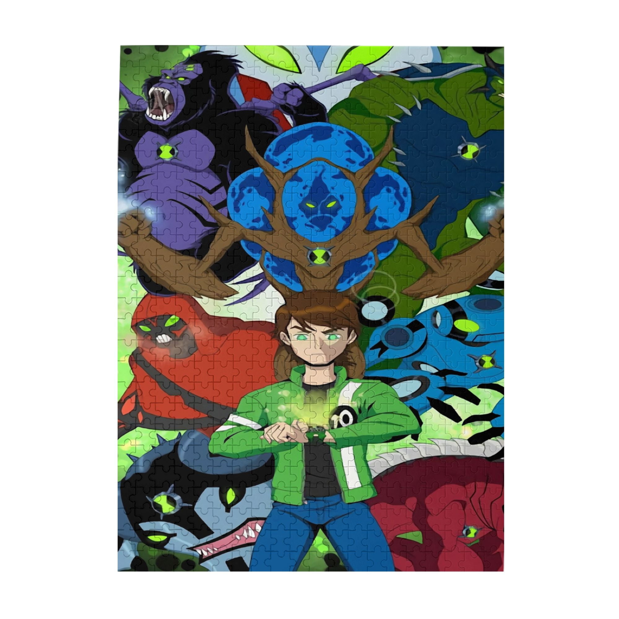 Ben 10 Jigsaw Puzzle for Kids Adults 500 Piece Challenging Wooden ...