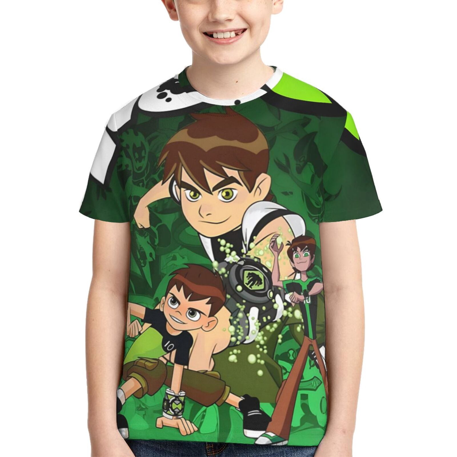 Ben 10 Kids T-Shirt 3d Printed Graphic T-Shirts Funny Cartoon Casual ...