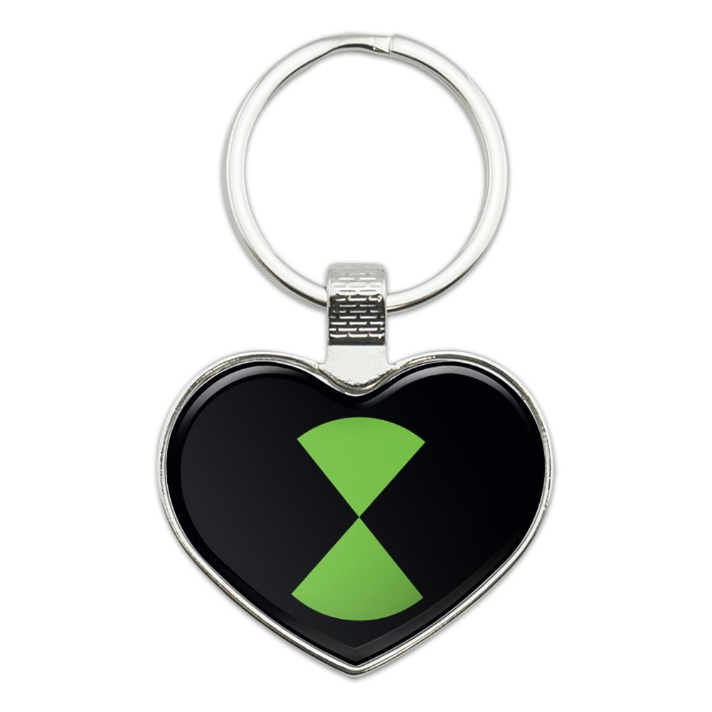 Ben 10 Logo Keychain Heart Love Metal Key Chain Ring - Walmart.com