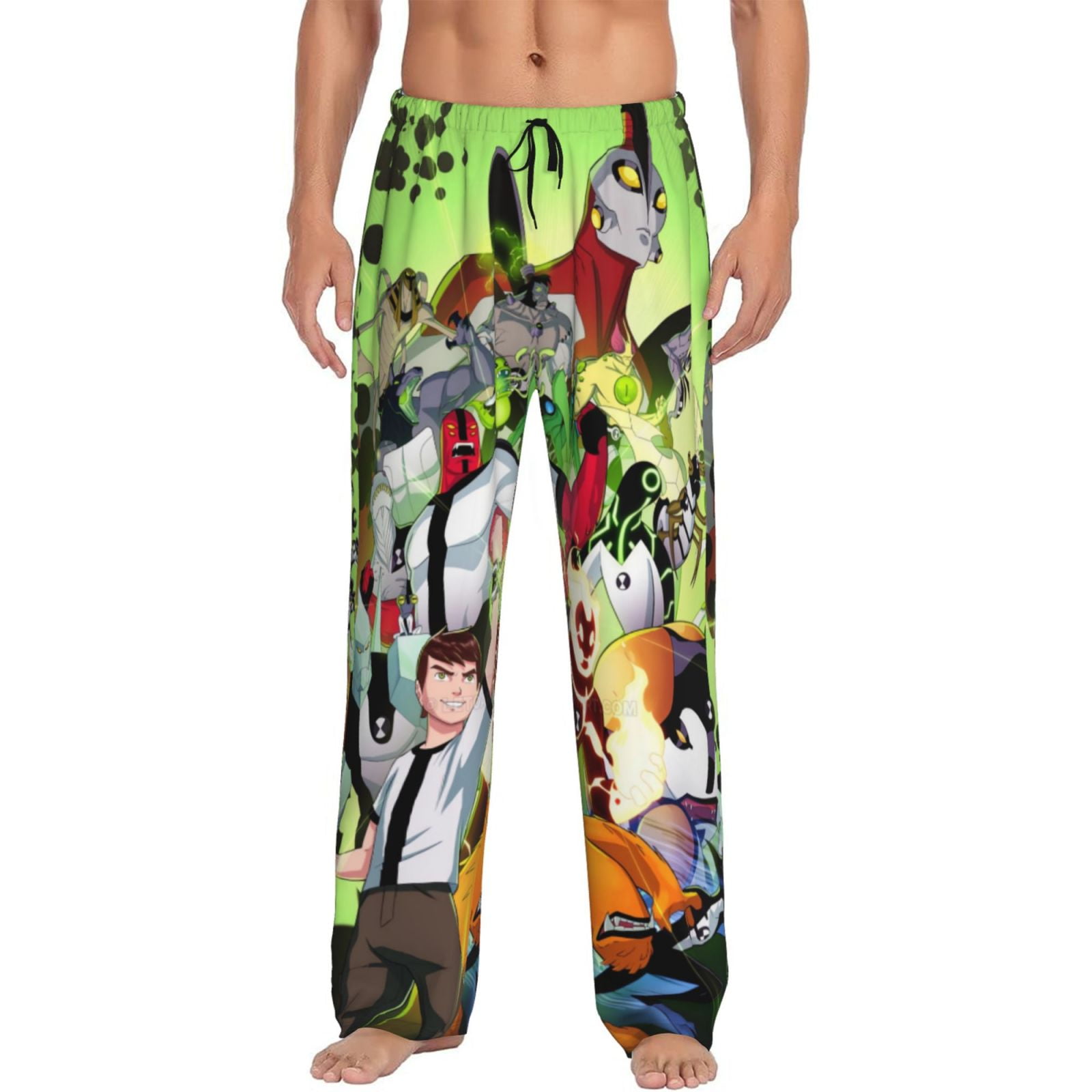 Ben 10 Pajama Pants Drawstring Elastic Waistband Loungewear Comfy Separate Bottoms Sleep PJ ...