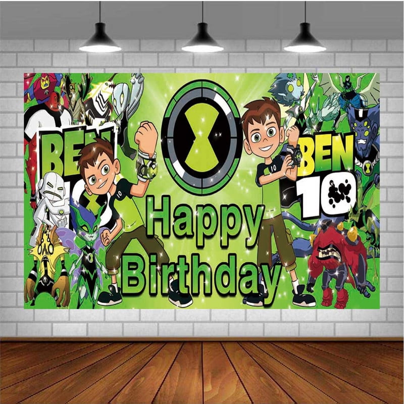 Ben 10 Post Wall Decor Birthday Banner Backdrop Background Party ...