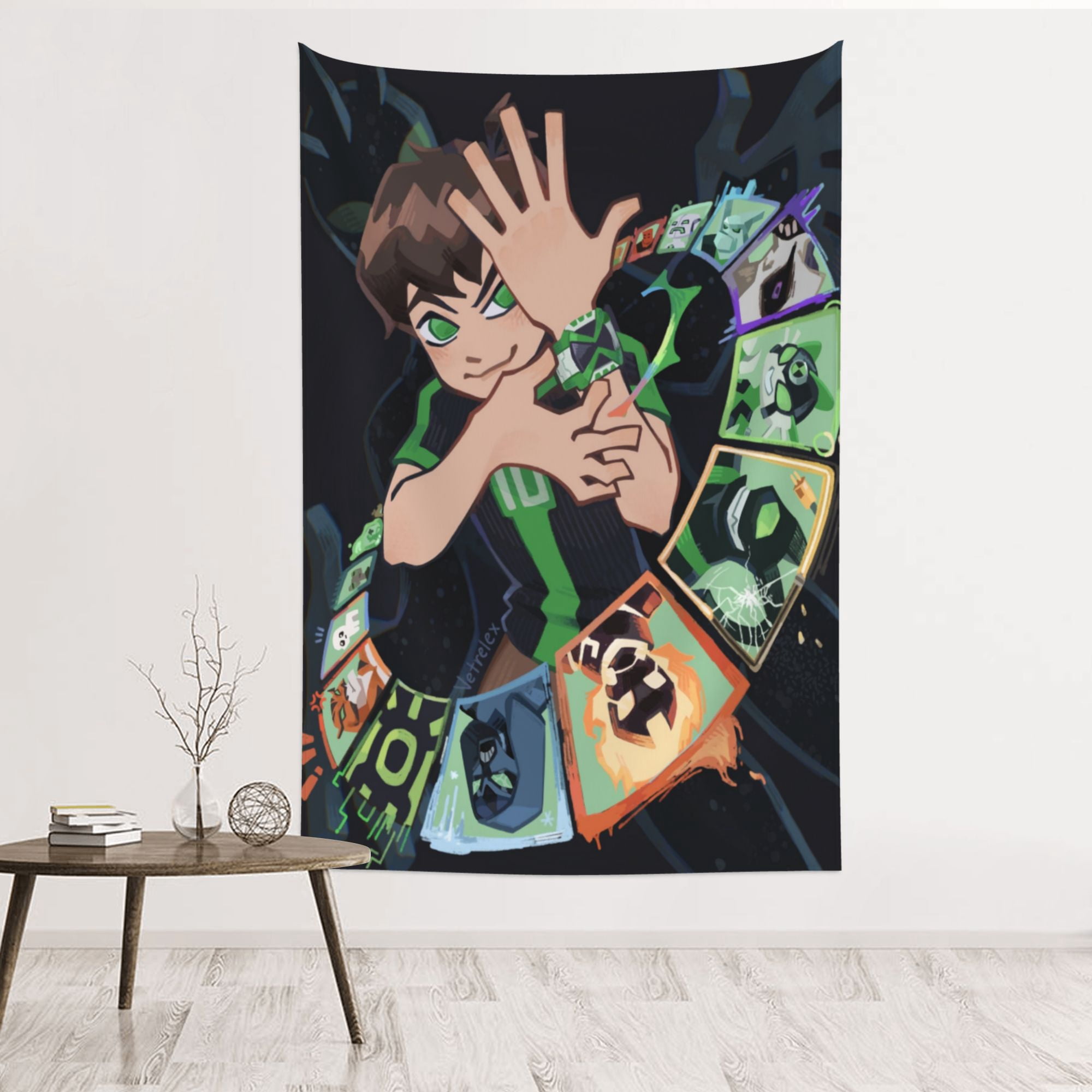 Ben 10 Tapestry Poster Printing Wall Hanging Tapestries Wall Art ...