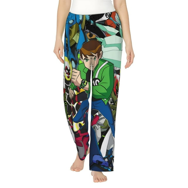 Ben 10 Women's Pajama Pants Ultra Soft Comfy Sleep Lounge Pants Cartoon ...