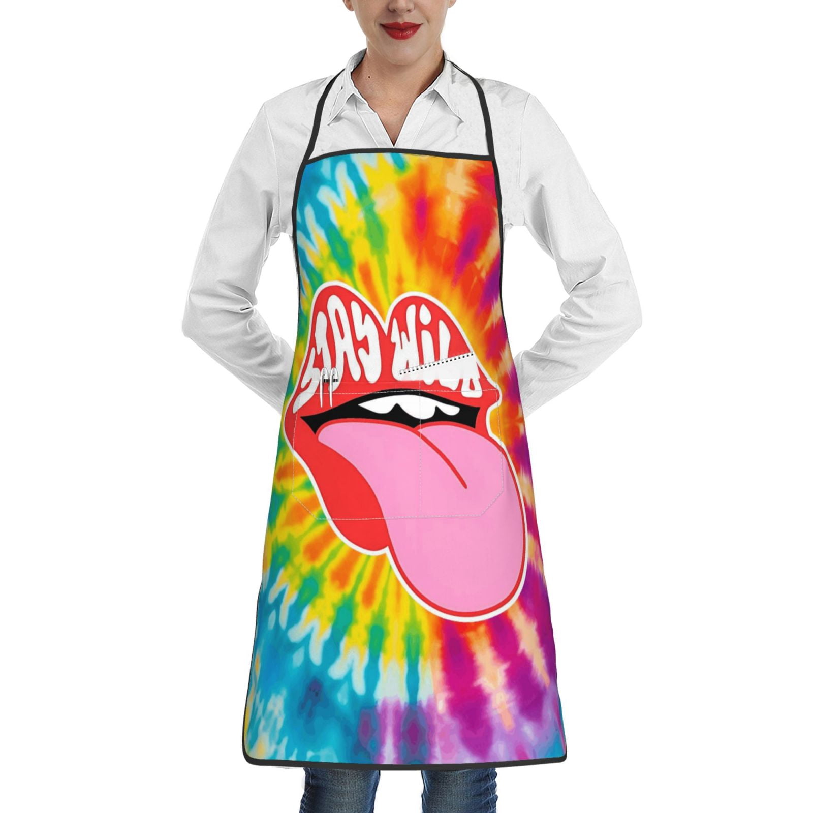 Ben Aze1 Art Stay Leopard Wild Aprons Waterproof Adjustable Aprons Bib ...