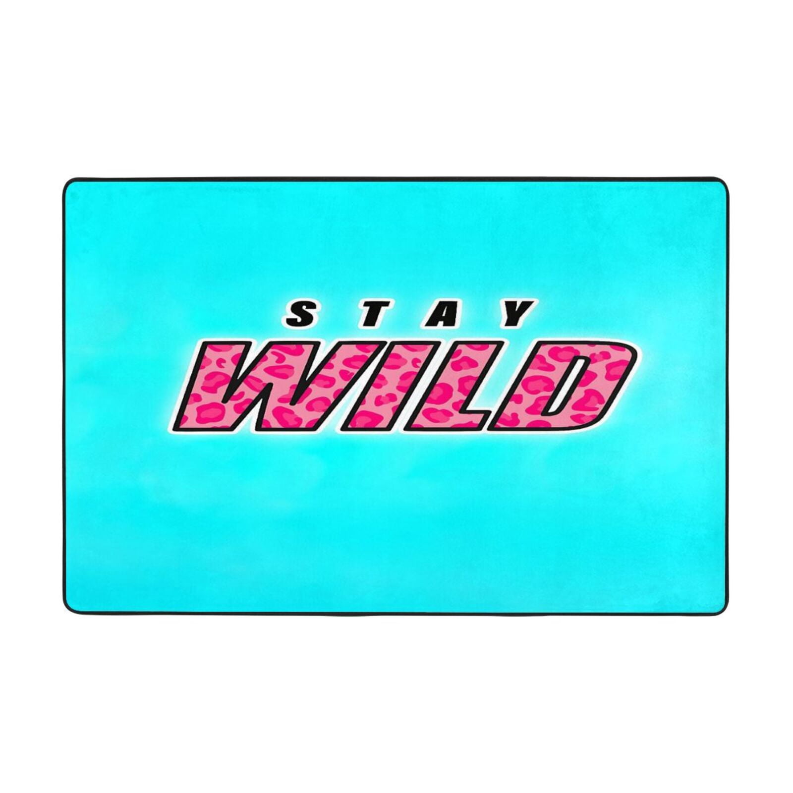 Ben Aze1 Art Stay Leopard Wild Area Rug Cartoon Rug Modern 3D Digital ...