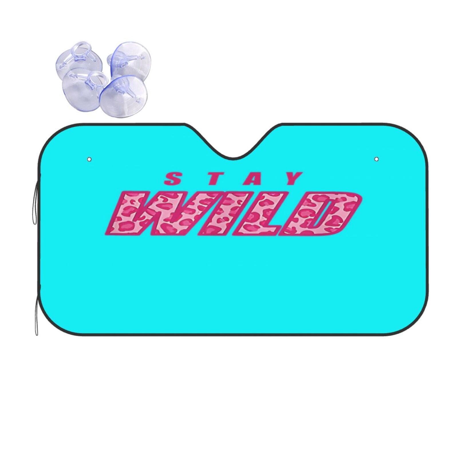 Ben Aze1 Art Stay Leopard Wild Car Sunshade Front Windshield Sun Shades ...
