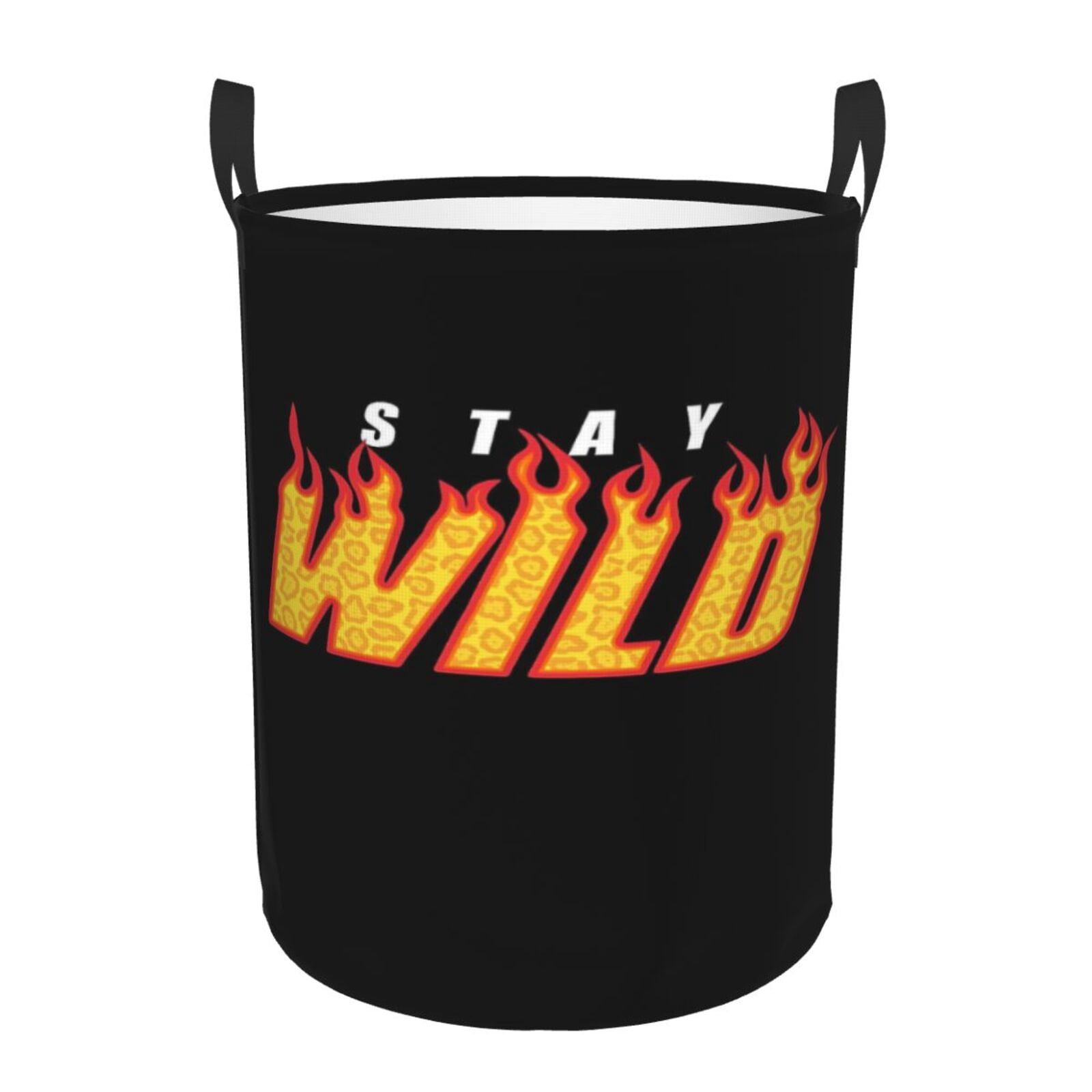 Ben Aze1 Art Stay Leopard Wild Laundry Basket with Handle Waterproof ...