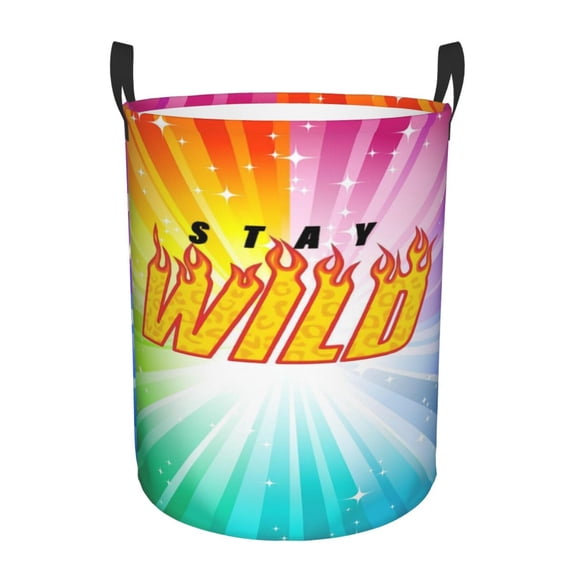 Ben Aze1 Art Stay Leopard Wild Laundry Basket with Handle Waterproof ...