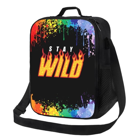 Ben Aze1 Art Stay Leopard Wild Lunch Bag Portable Insulation Lunch Box ...