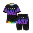 Ben Aze1 Art Stay Leopard Wild Pajamas Set Summer Cartoon Printed Short ...