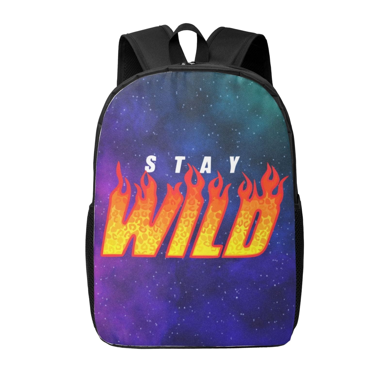 Ben Azelart Stay Wild Backpack 17 Inch Large Capacity Casual School Bag ...