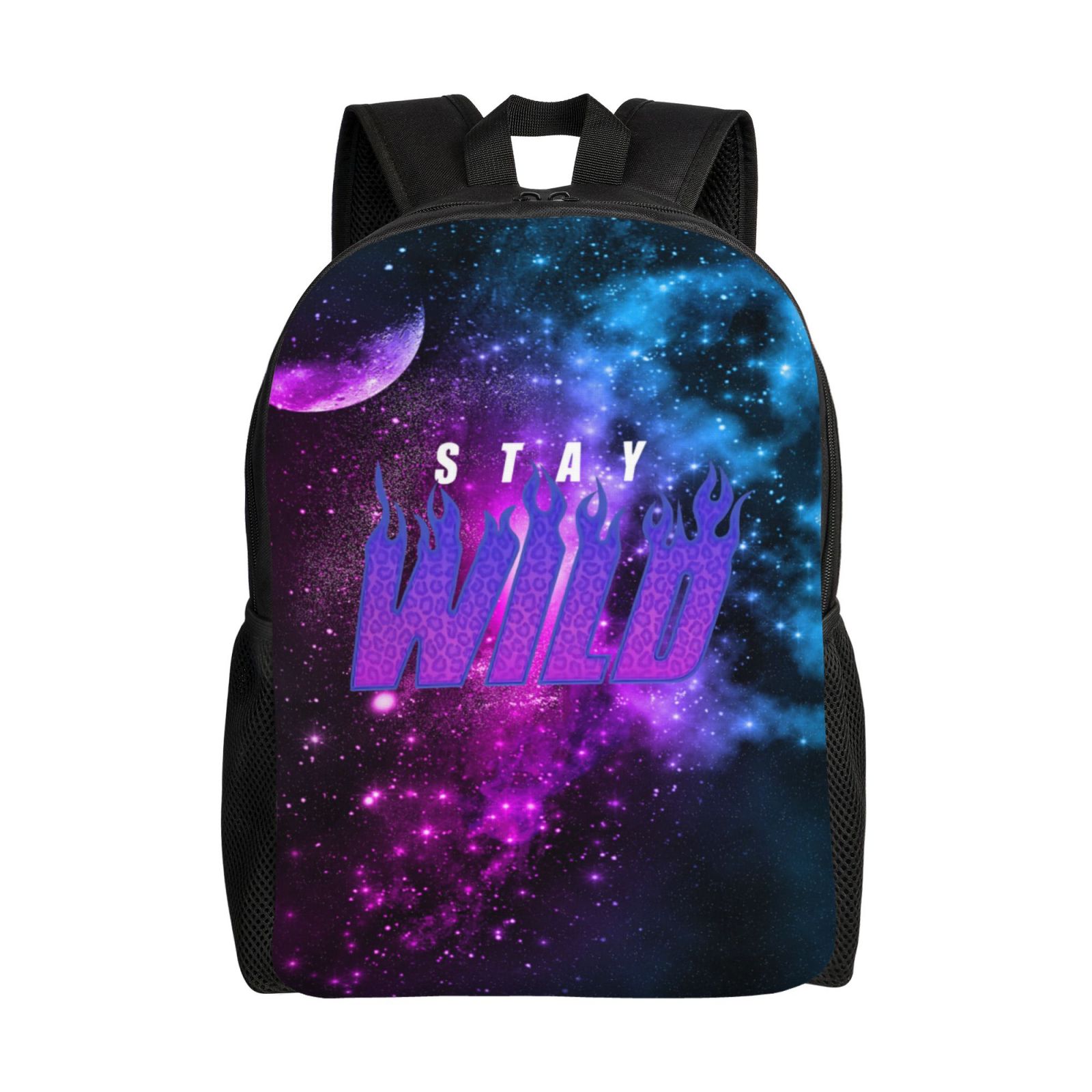 Ben Azelart Stay Wild Backpack for Teens 16 Inch School Bookbag Travel ...