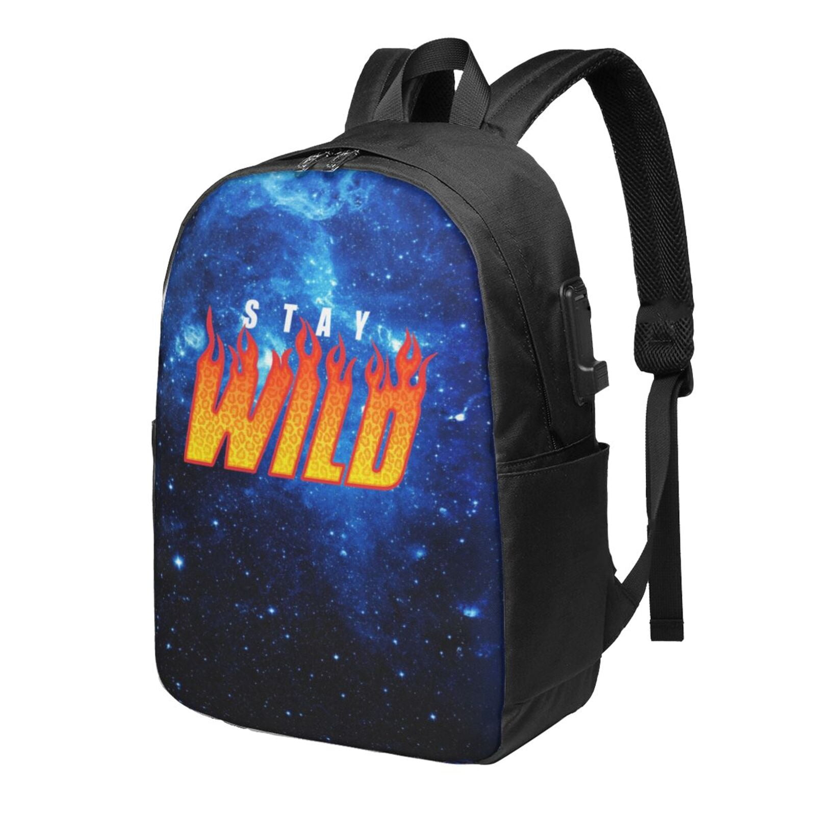 Ben Azelart Stay Wild Backpack with USB Charging Port Daypack Laptop ...