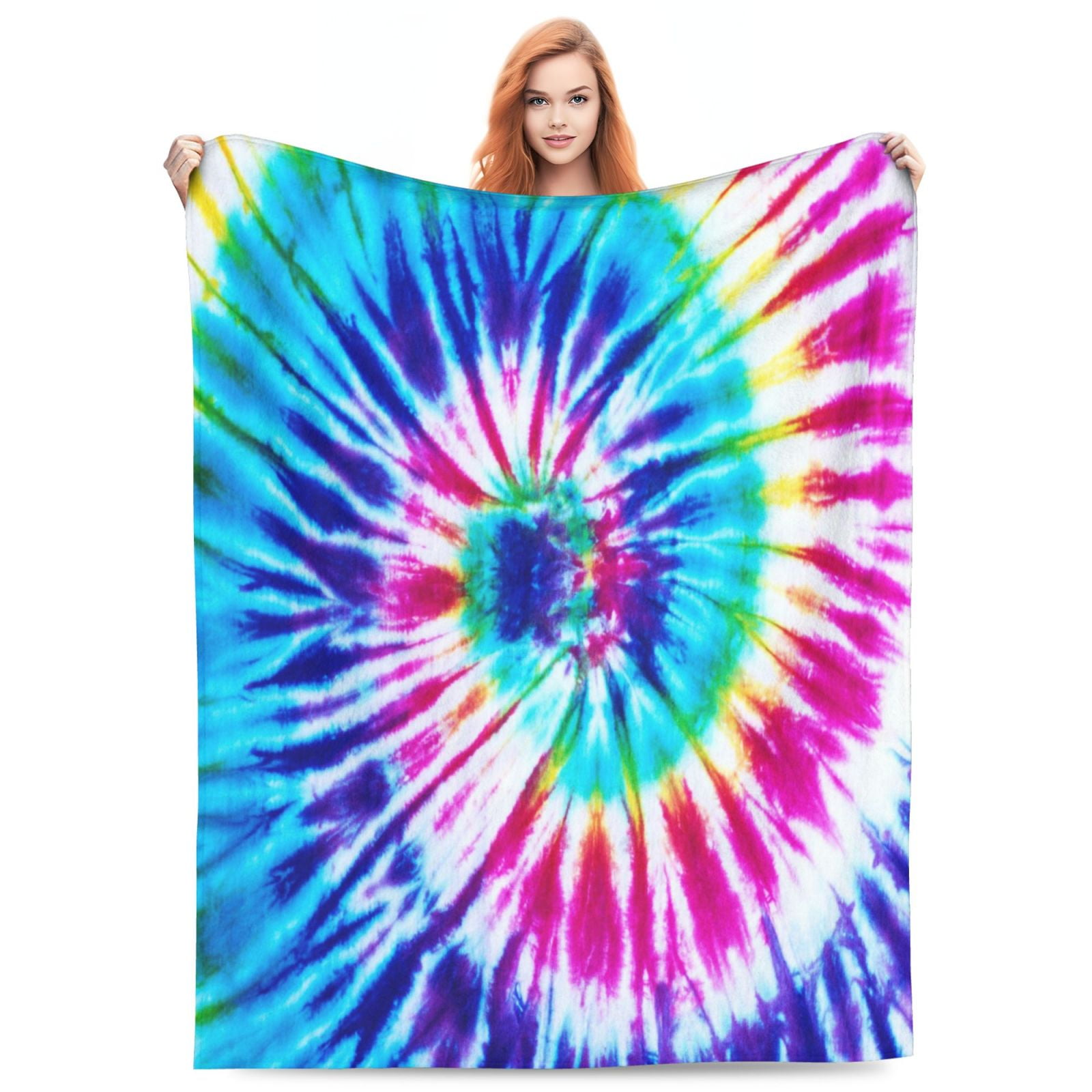 Cool Tie Dye Blankets Lightweight Throw Blanket Soft Fleece Blanket ...