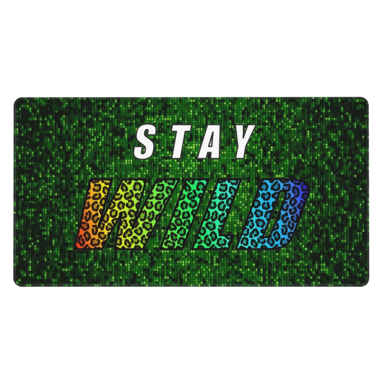 Ben Azelart Stay Wild Mouse Pad 16x29.5 Inch Computer Keyboard Mouse ...
