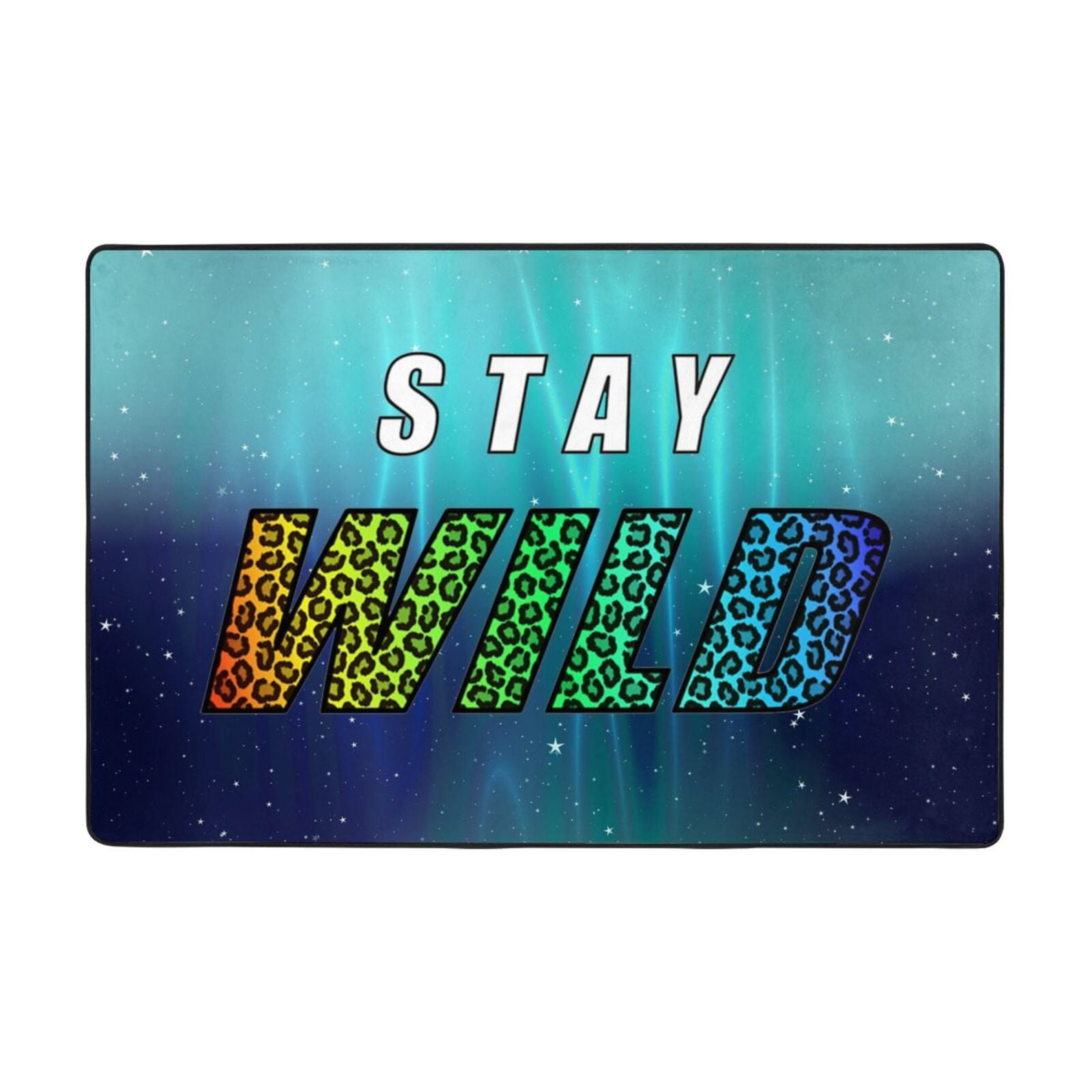 Ben Azelart Stay Wild Rugs Washable Cover Floor Rug Carpets Bathroom ...