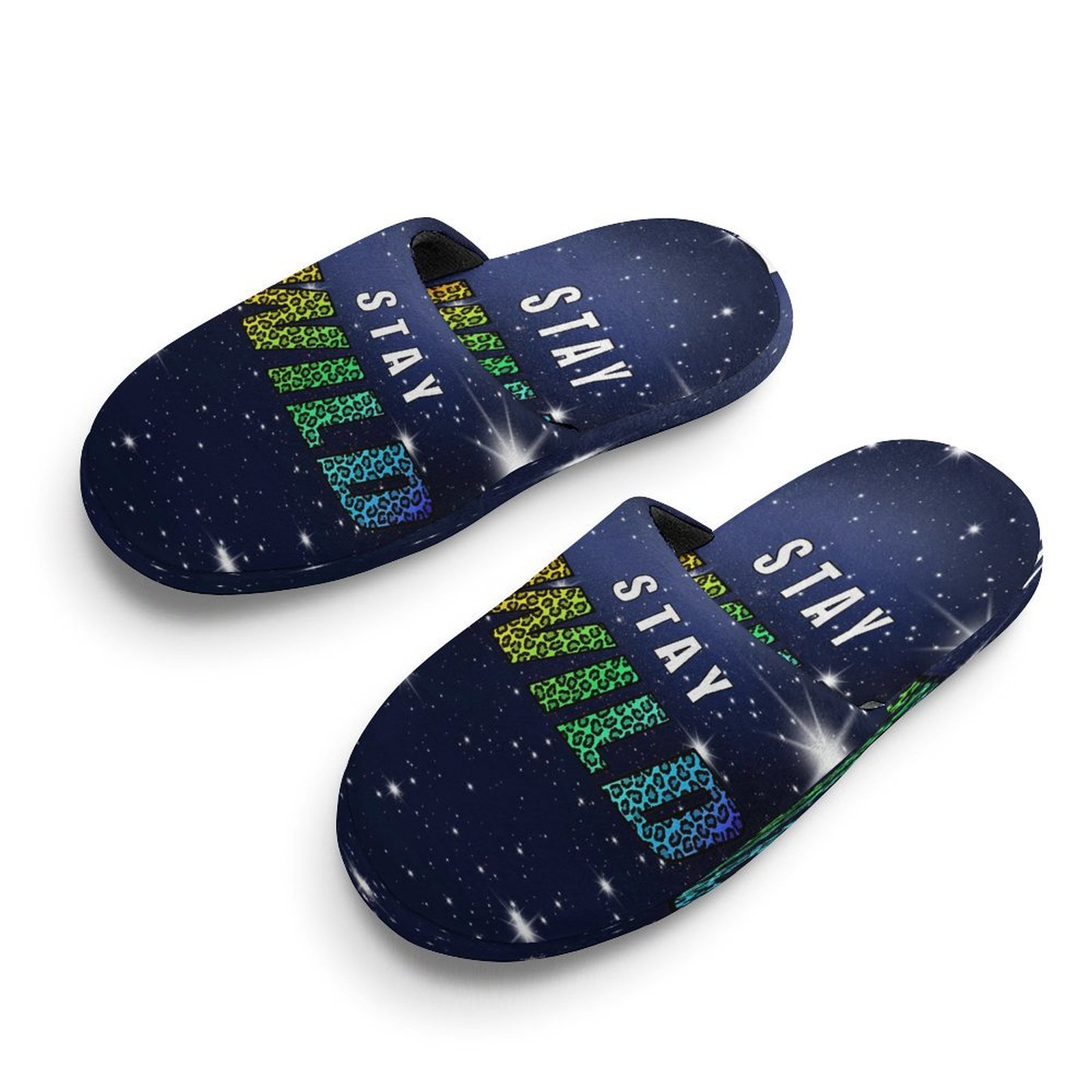 Ben Azelart Stay Wild Slippers For Kids Indoor Outdoor Cute Cotton ...