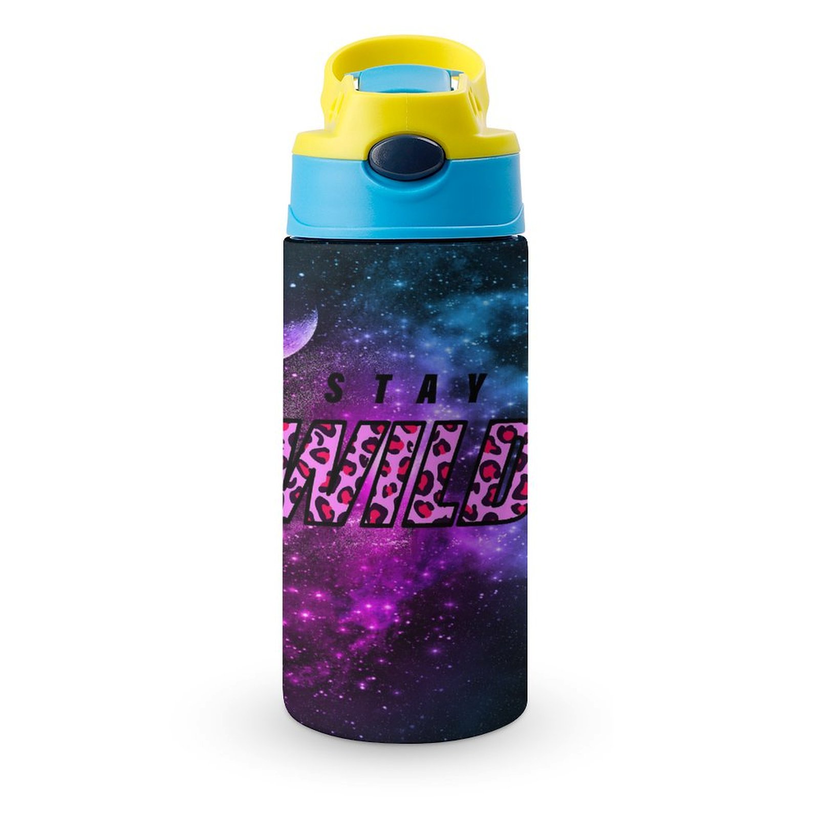 Ben Azelart Stay Wild Water Bottle with Straw Vacuum Insulated ...