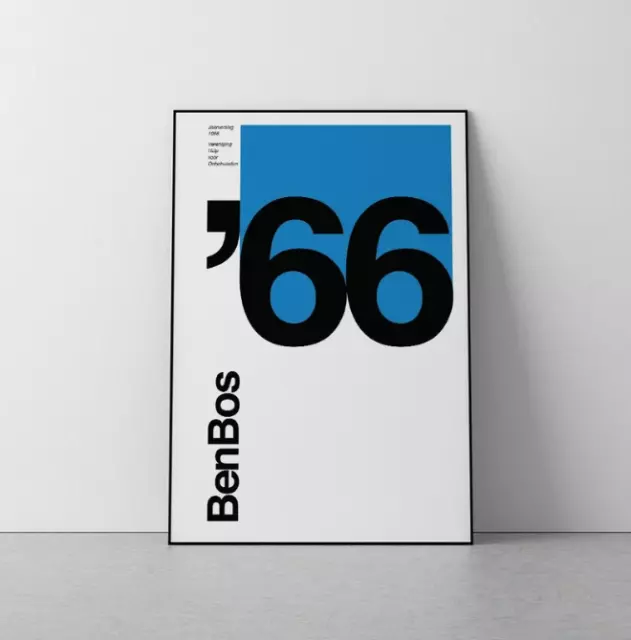 Ben Bos, Typography Poster, Minimalistic, Abstract, Helvetica ...
