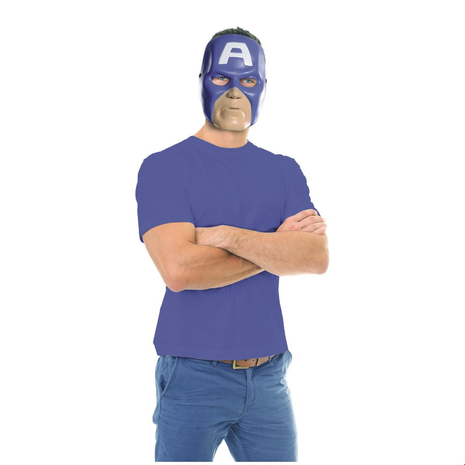 Ben Cooper Captain America Mask Halloween Costume Accessory - Walmart.com