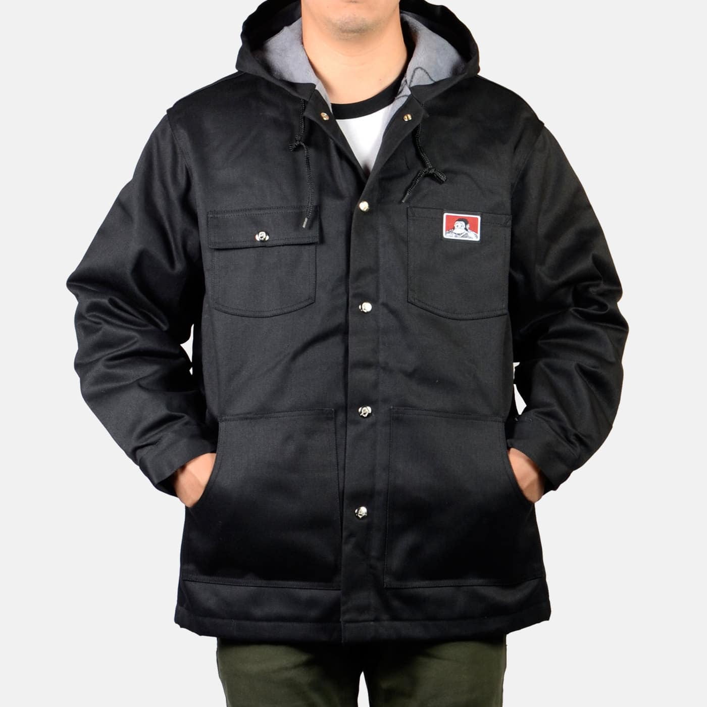 Ben Davis Hooded Jacket, Front Snap - Walmart.com