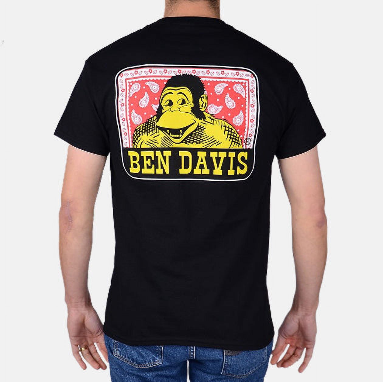Ben Davis Paisley Logo T-Shirt( Black, Large) - Walmart.com