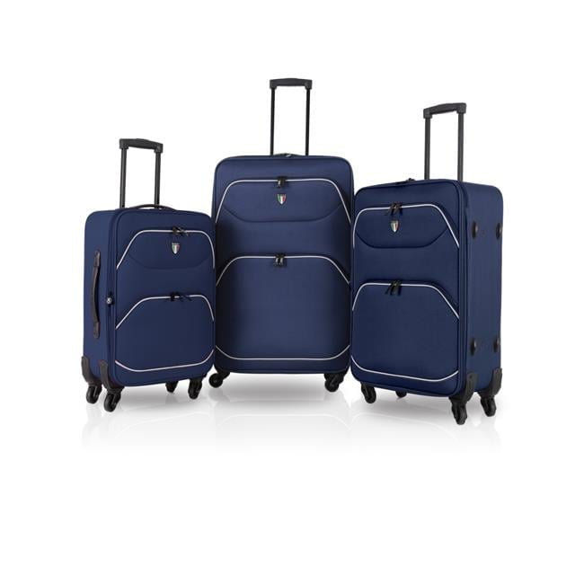 Ben Fatto T0243 Fabric Luggage Set, Blue - 3 Piece - Walmart.com