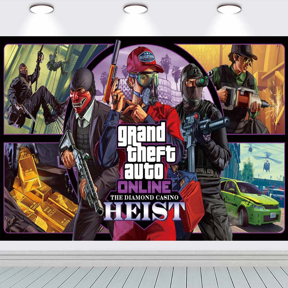 Ben Franklin Grand Theft Auto Taspestry Poster Banner Backdrop ...