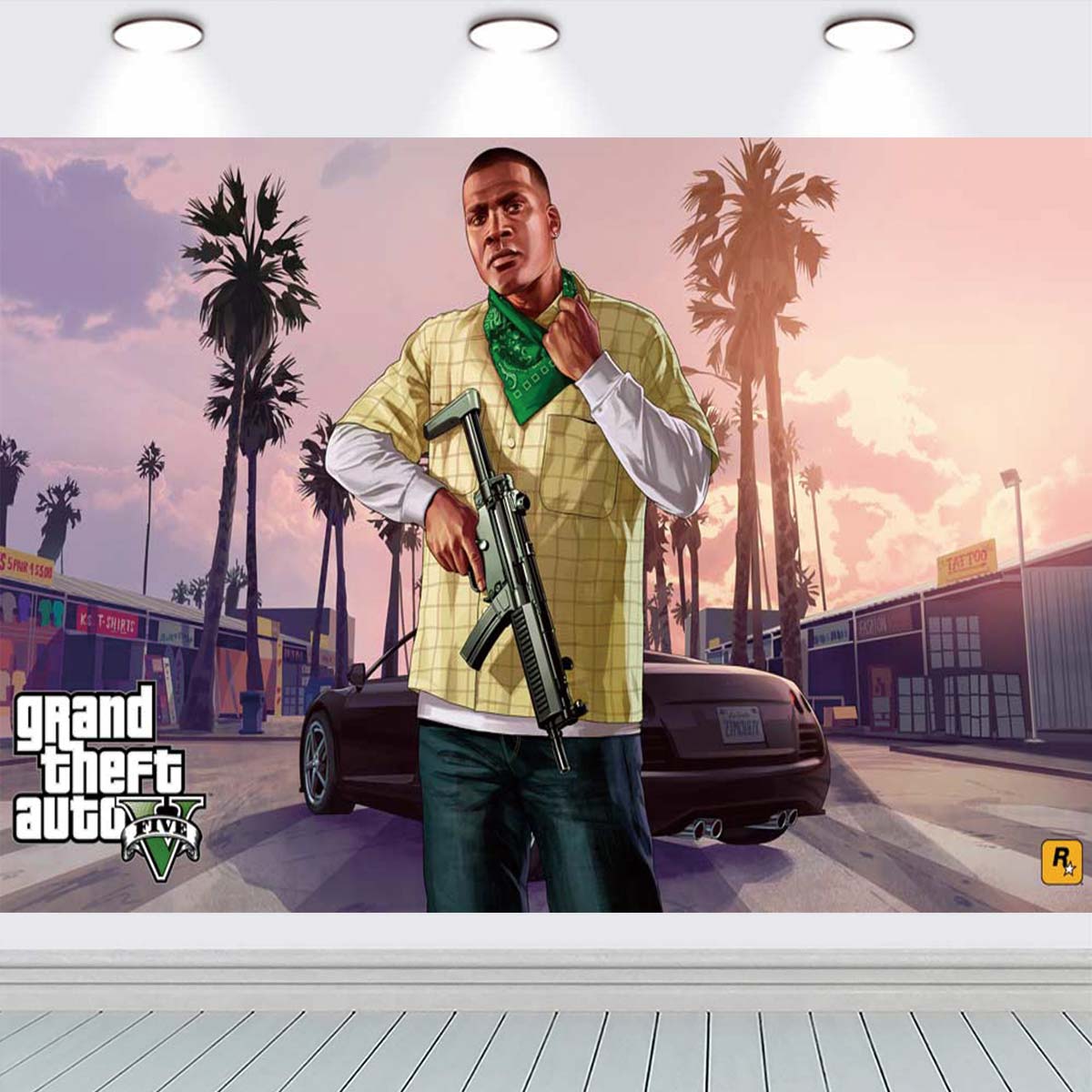 Ben Franklin Grand Theft Auto school Backdrop Taspestry Banner Party ...