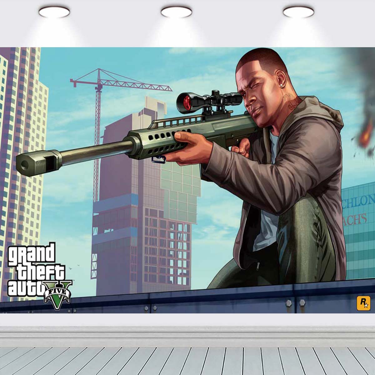 Ben Franklin Grand Theft Auto school Poster Backdrop Banner Party ...