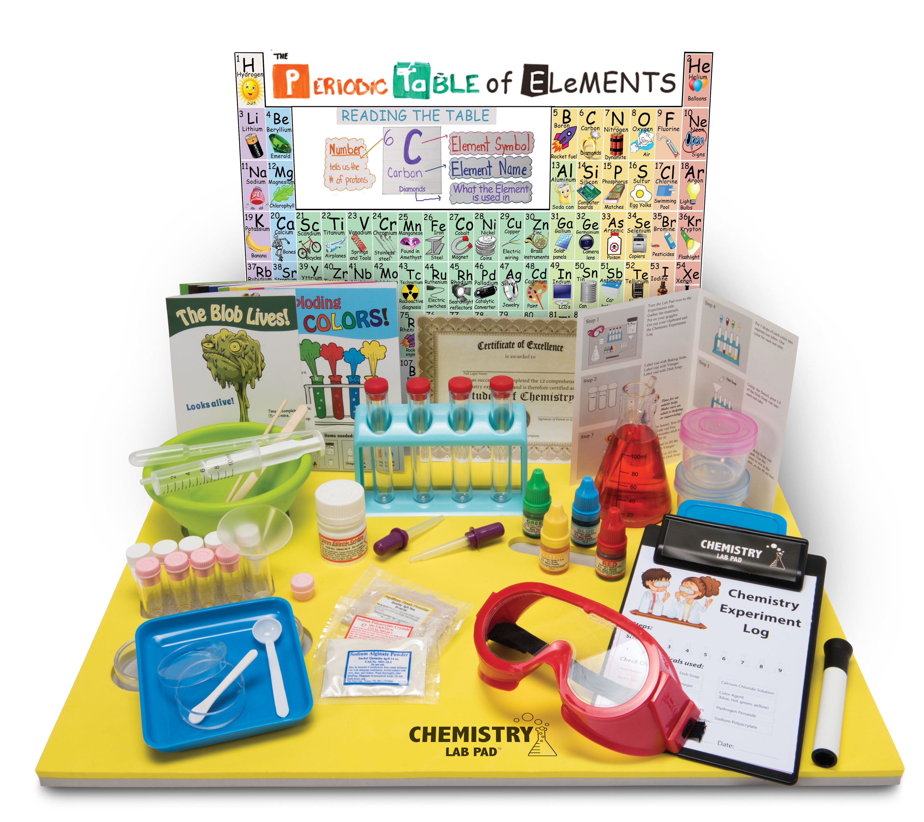 Ben Franklin Toys Chemistry Lab Pad Science Kit - Walmart.com