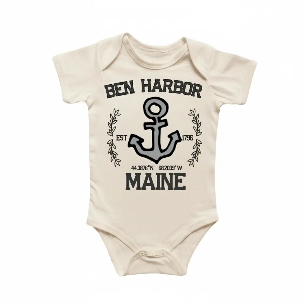 Ben Harbor Maine Newborn Gift Baby Bodysuit - Walmart.com