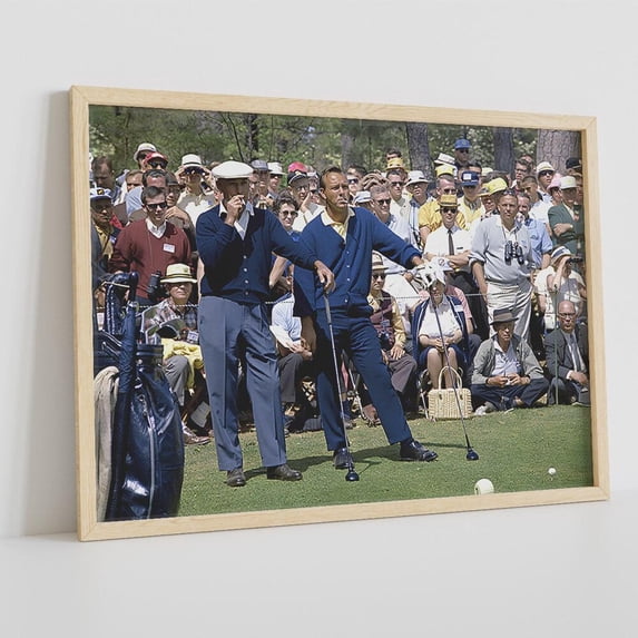 Ben Hogan And Arnold Palmer At Augusta 1966 Poster Gift Decor Poster ...